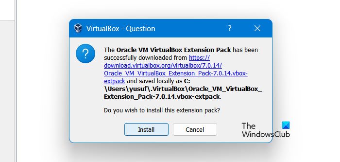 VBoxExtPackRegister が VirtualBox で VERR_VERSION_MISMATCH を返しました : tonyteocgcpのblog
