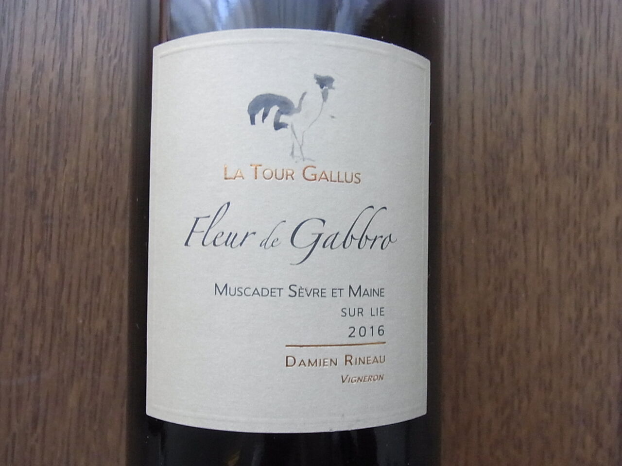 Muscadet Sevre et Maine Fleur de Gabbra 2016 LA TOUR GALLUS : 忠犬コロ子のグルメ日記
