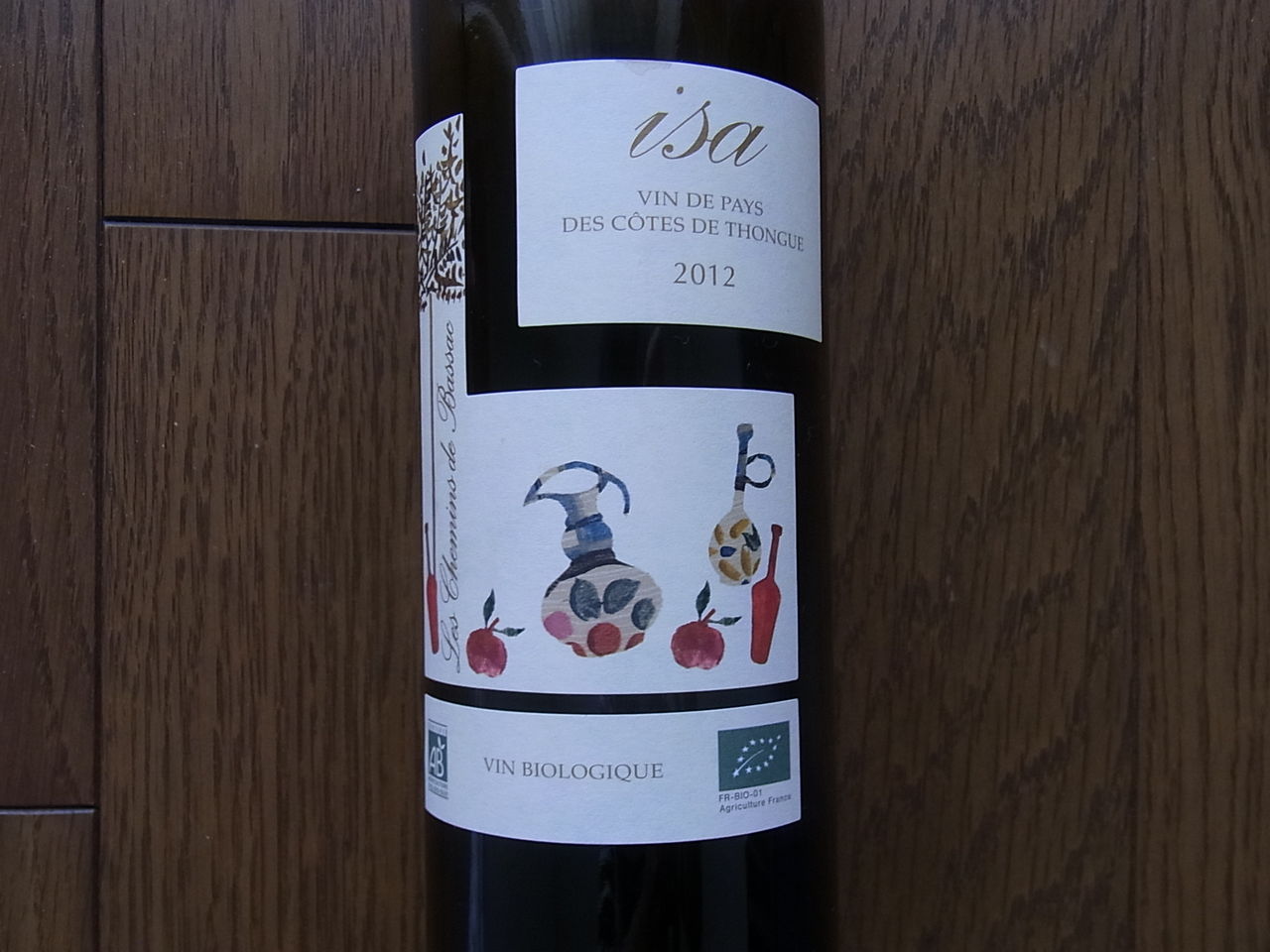 Vin de Pays COTES DE THONGUE Isa Rouge 2012 Les Chemins de Bassac : 忠犬 ...