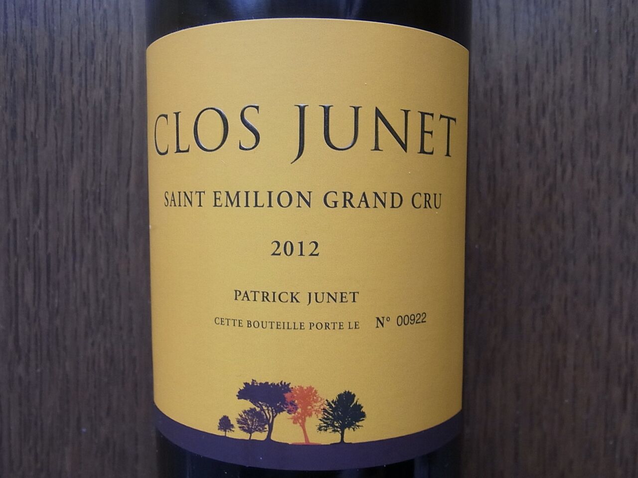 CLOS JUNET SAINT EMILION 2012 PATRICK JUNET Rogue : 忠犬コロ子のグルメ日記
