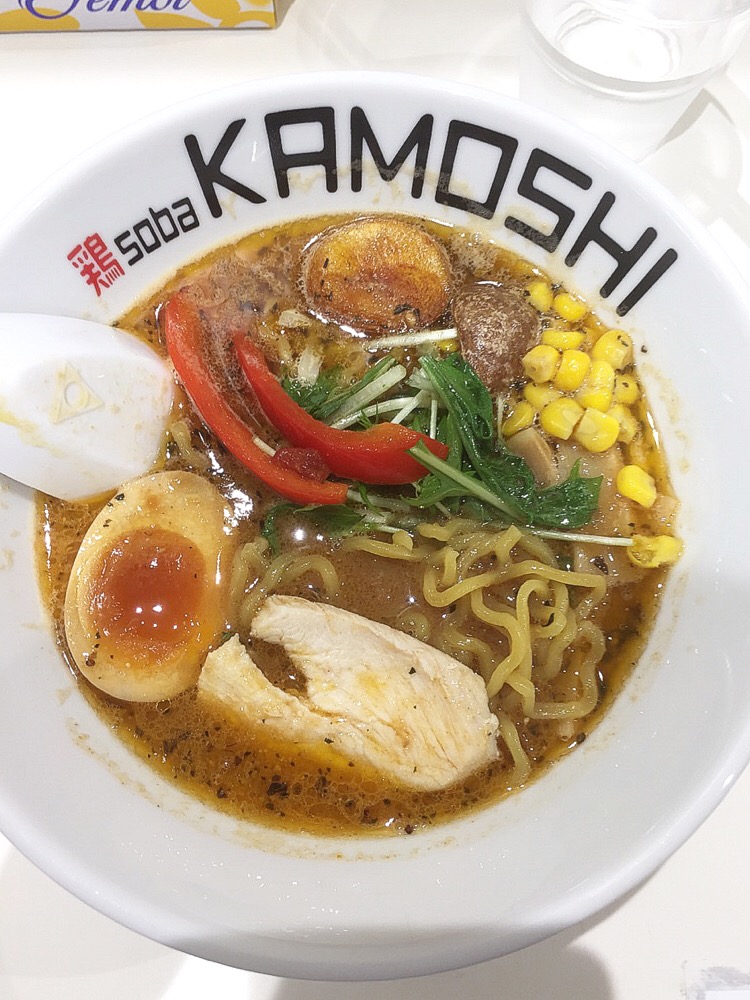 鶏soba KAMOSHI②@北海道札幌市 #KAMOSHI #スープカレーラーメン #山口井筒屋 #物産展 : つけものいしのラーメンブログ 「今日のホームラン！」