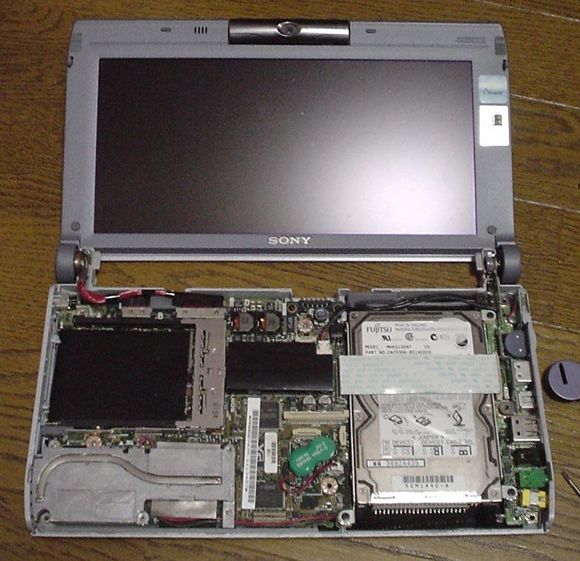 新・徒然なるままにデジタる日記 : SONY PCG-C1VSのセットアップ