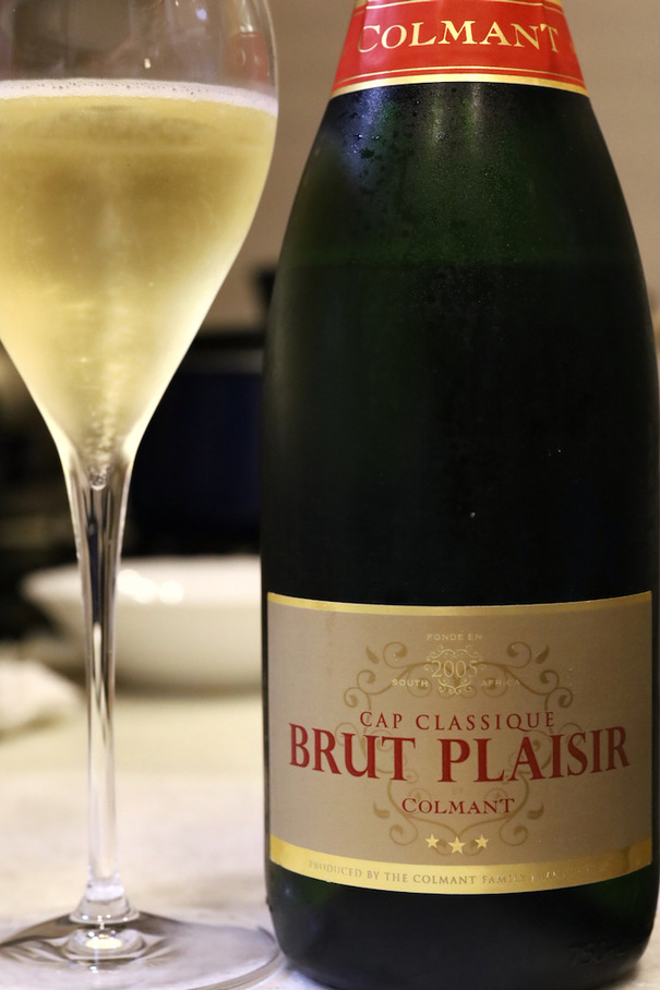 S. Africa Brut Plaisir Cap Classique NV Colmant : 徒然わいん