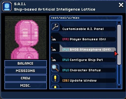 BYOS船の仕様,設備/Starbound FU (Frackin' Universe) : tukimiのblog