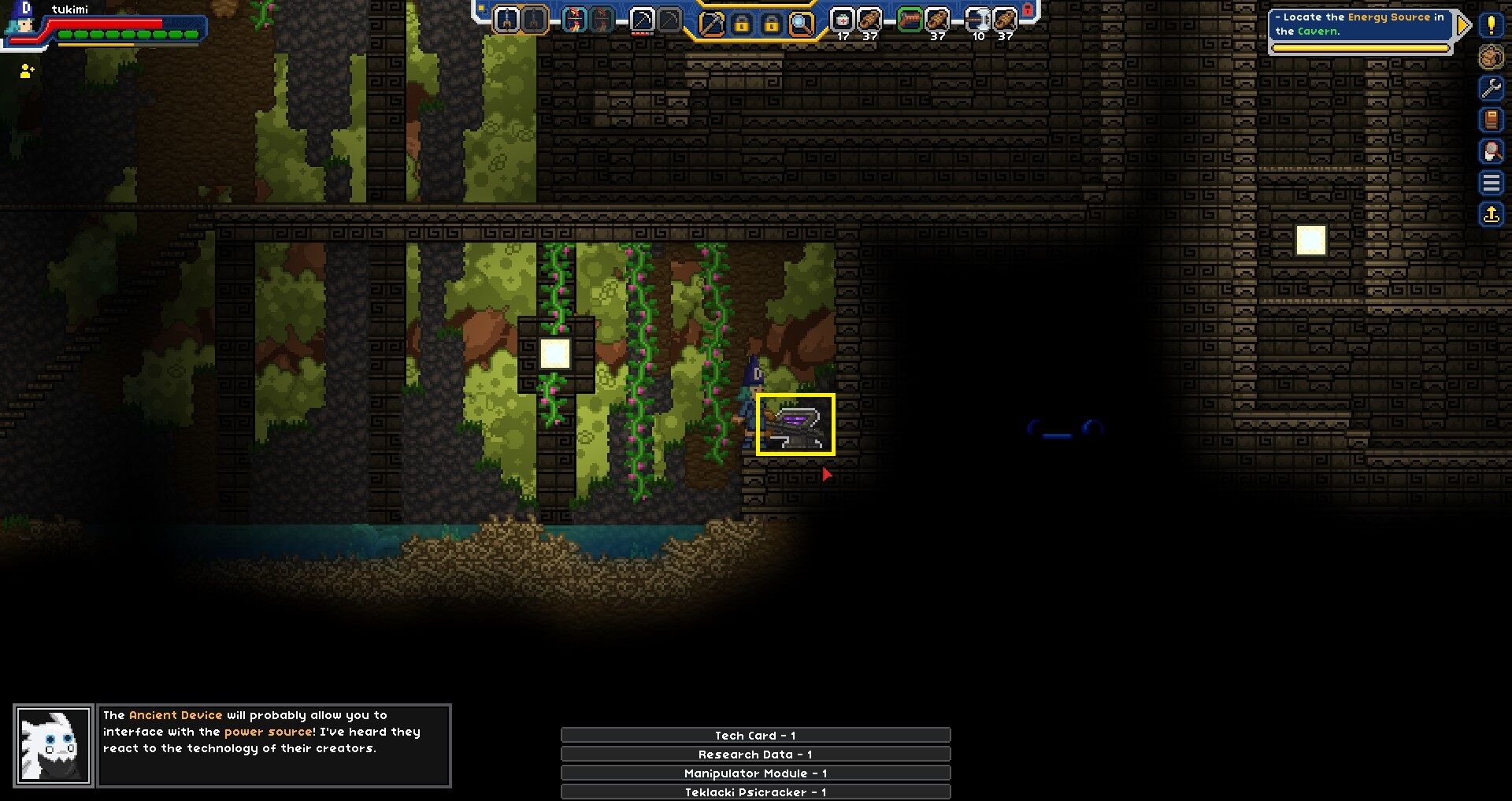 チュートリアル攻略 Part2（Dark Caven攻略）/Starbound FU(Frackin' Universe) : tukimiのblog