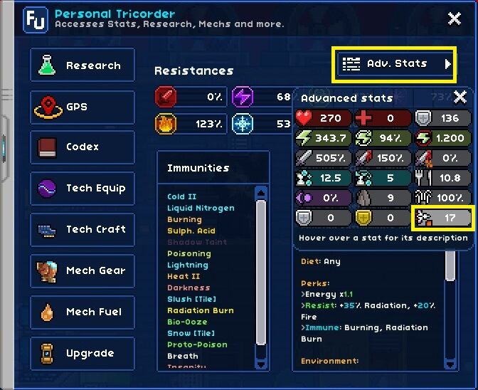 BYOS船の仕様,設備/Starbound FU (Frackin' Universe) : tukimiのblog