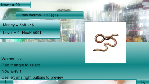 PSP自作ゲーム 「Fishing v.1.2.3」 : ~Seventh Heaven~