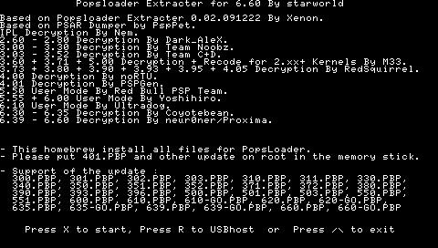 「Popsloader Extracter for 6.60」 : ~Seventh Heaven~