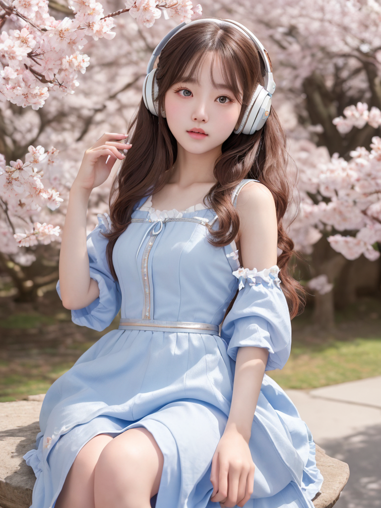 Stable DiffusionとChilloutMixでAIヘッドホン女子とお花見を III. Chilled_Re-Genericとの比較 ...