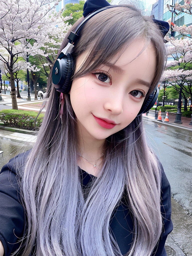 Stable DiffusionとChilloutMixでAIヘッドホン女子とお花見を III. Chilled_Re-Genericとの比較 ...