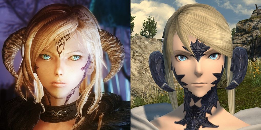 【蒼天FF14】とあるユーザーが「Skyrim」のMODで作成したアウラが美しい・・・【画像有】｜馬鳥速報
