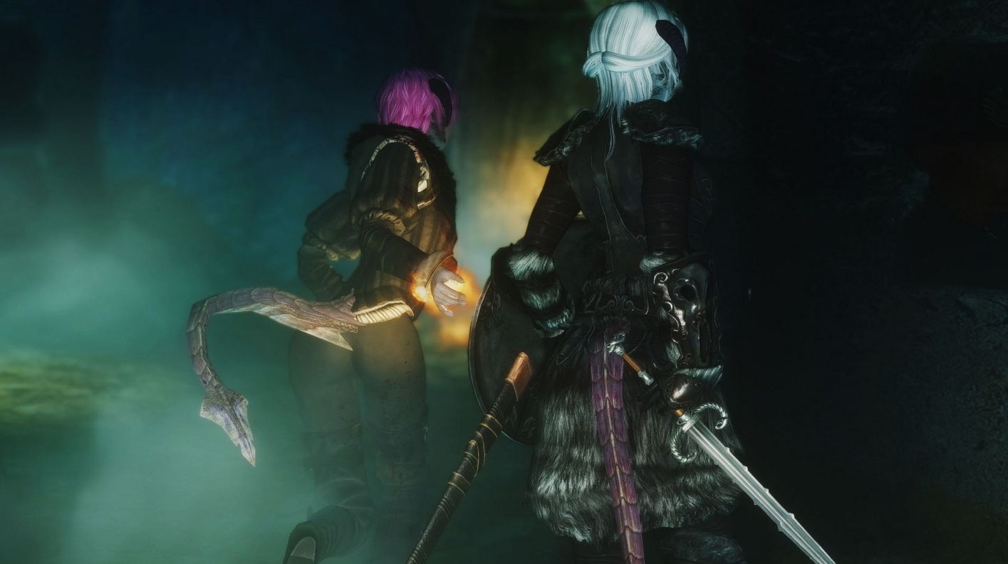 【蒼天FF14】とあるユーザーが「Skyrim」のMODで作成したアウラが美しい・・・【画像有】｜馬鳥速報