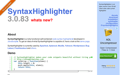 構想雑文 : Syntax Highlighterまとめ（2012年9月版） - livedoor Blog（ブログ）