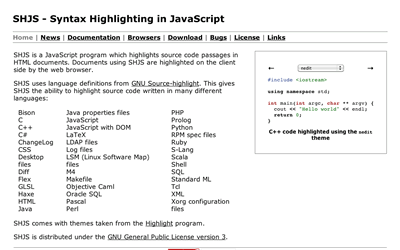 構想雑文 : Syntax Highlighterまとめ（2012年9月版） - livedoor Blog（ブログ）