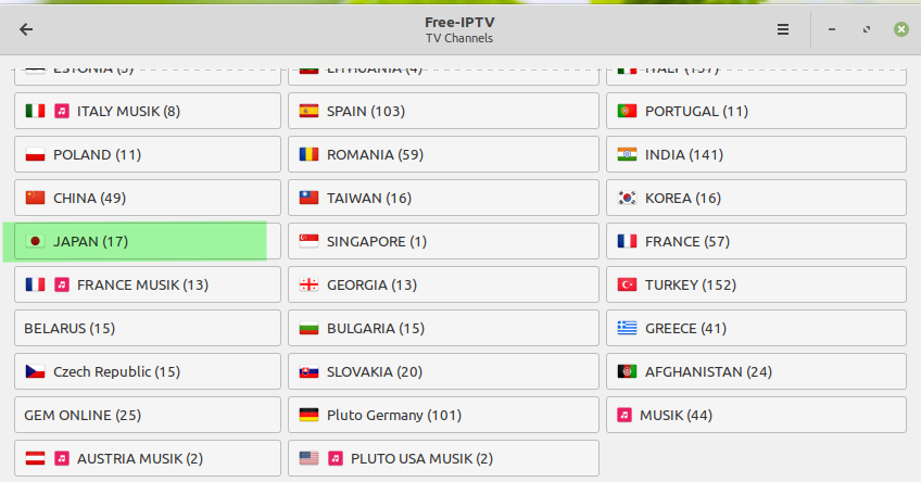 Linux Mint のIPテレビ アプリ､Hypnotix Beta版 : ご年配Linux