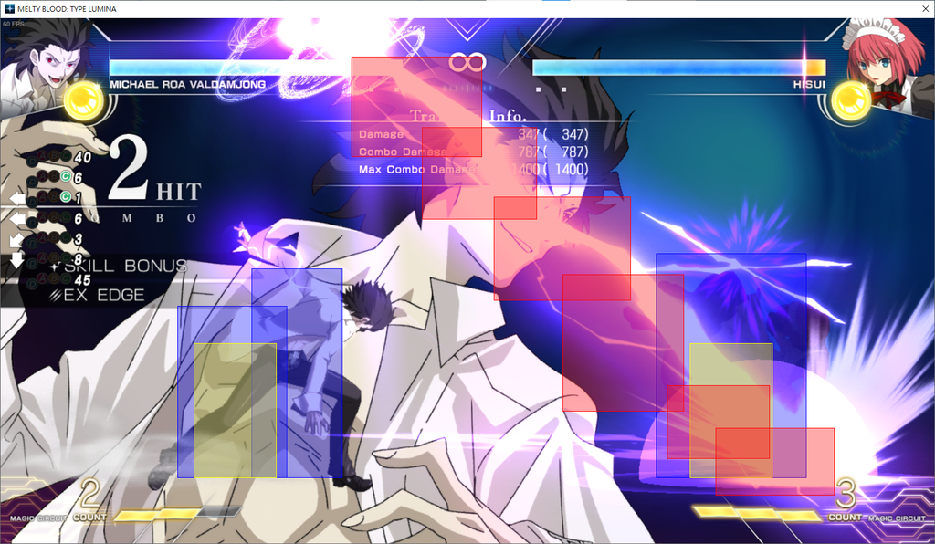【メルブラ】MELTY BLOOD: TYPE LUMINAのHitbox Viewer : 魔王の引き出し