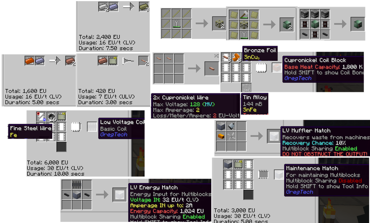 Retrogregtive ～色んなGregtechでまったり遊ぶ～:【GregtechCEu】電気高炉とPyrolyse Ovenの配備