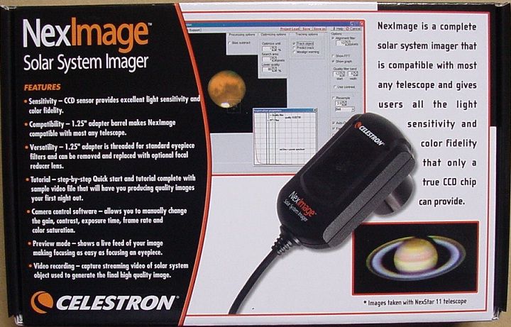 NexImageの到着及びインストール : HIROの鳥と星とその他いろいろ