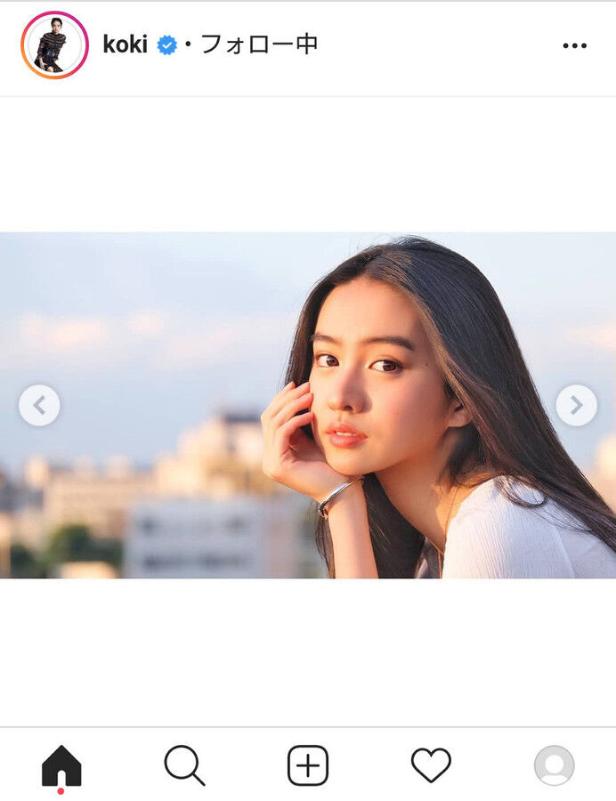 -2chまとめ-【芸能】Koki， 姉撮影の夕日を浴びた姿に反響「女神ですか？」「美しい」お腹もチラリ : ワッフル！