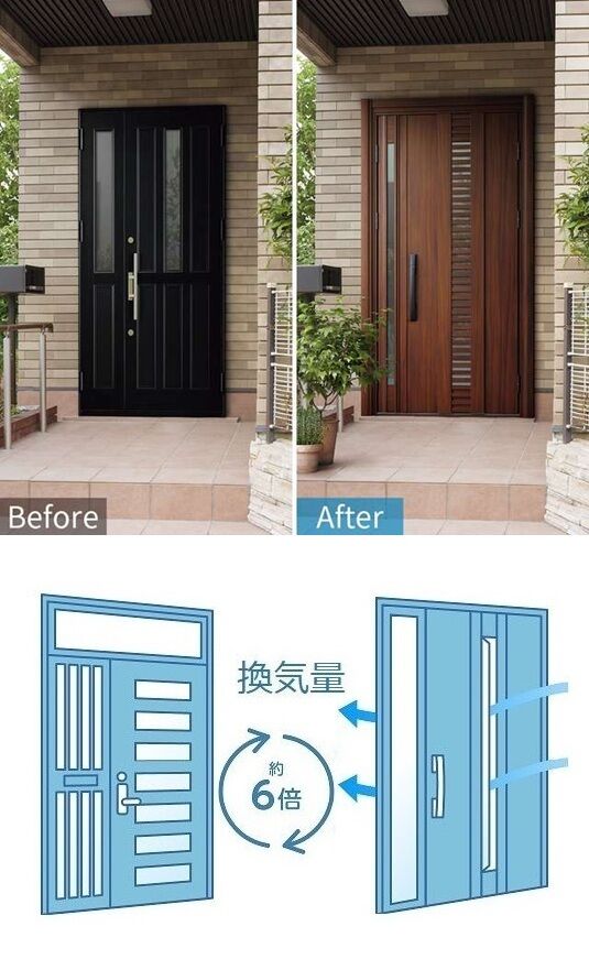 断熱玄関ドア／YKKAPドアリモ（断熱玄関ドア取替）富山県砺波市～断熱玄関ドア修繕、断熱玄関ドア交換～ : 鍵店 アルミ建材和田