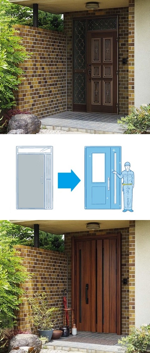 断熱玄関ドア／YKKAP ドアリモ 断熱玄関ドア（断熱玄関ドア取替）富山県富山市～断熱玄関ドア修理、断熱玄関ドア交換～ : おかげさまで50 ...