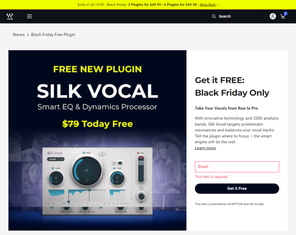 惑星Pのメモ帳 : Waves「Silk Vocal」先着10,000名に無料配布!! 手に入る内にいそげ!!