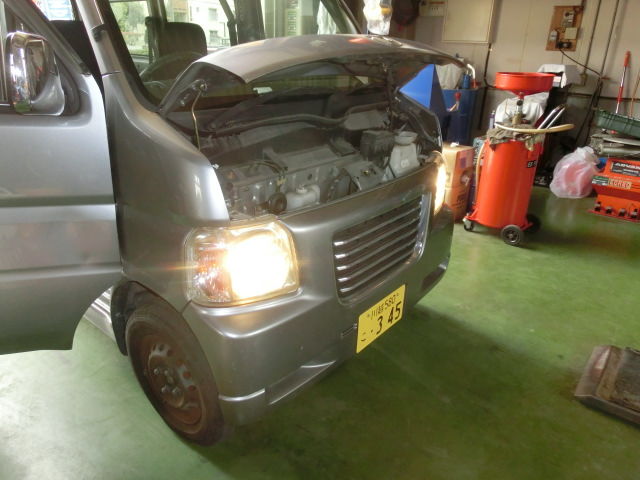 WEED DRIVE : HM4 ホビオ 車検準備