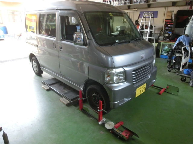 WEED DRIVE : HM4 ホビオ 車検準備