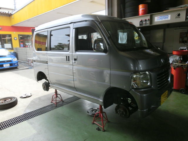 WEED DRIVE : HM4 ホビオ 車検準備