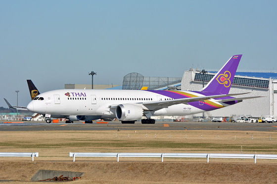 B787-8 Thai Airways International @RJAA : Airplane and Weather Diary