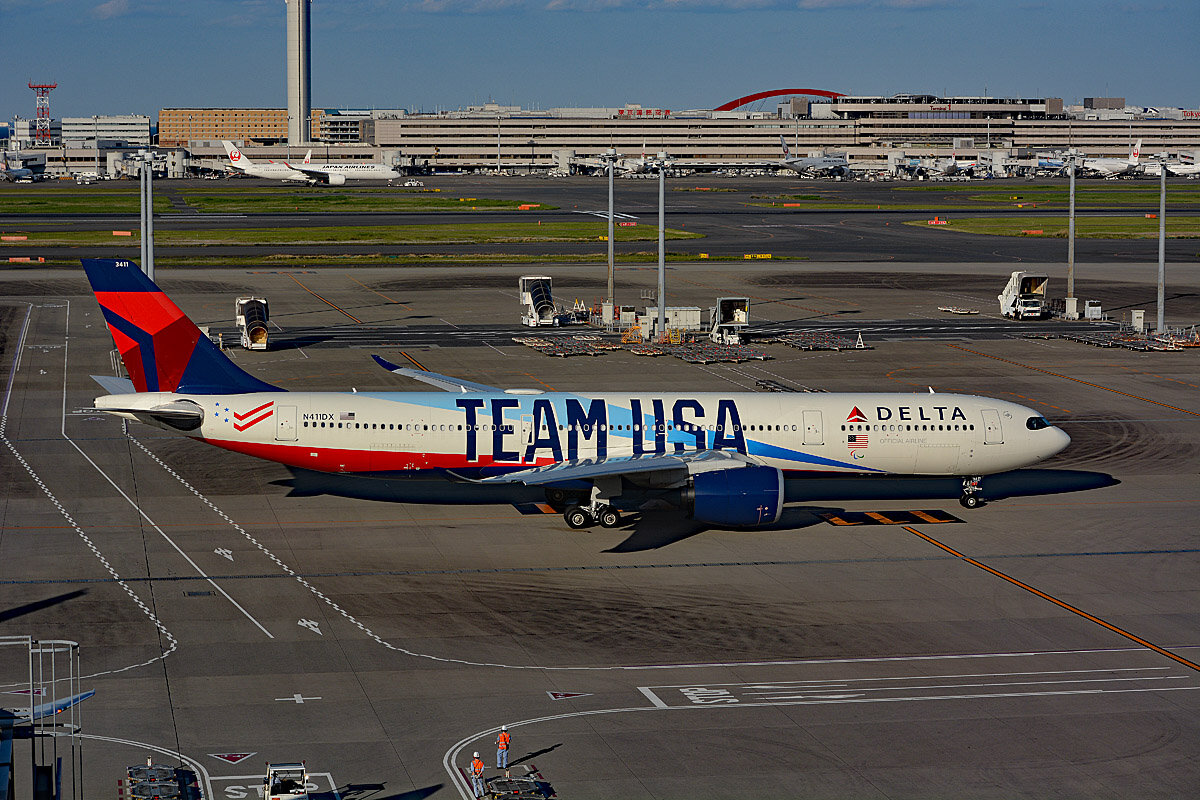 N411DX A330-900 Delta 「TEAM USA」 : Airplane and Weather Diary