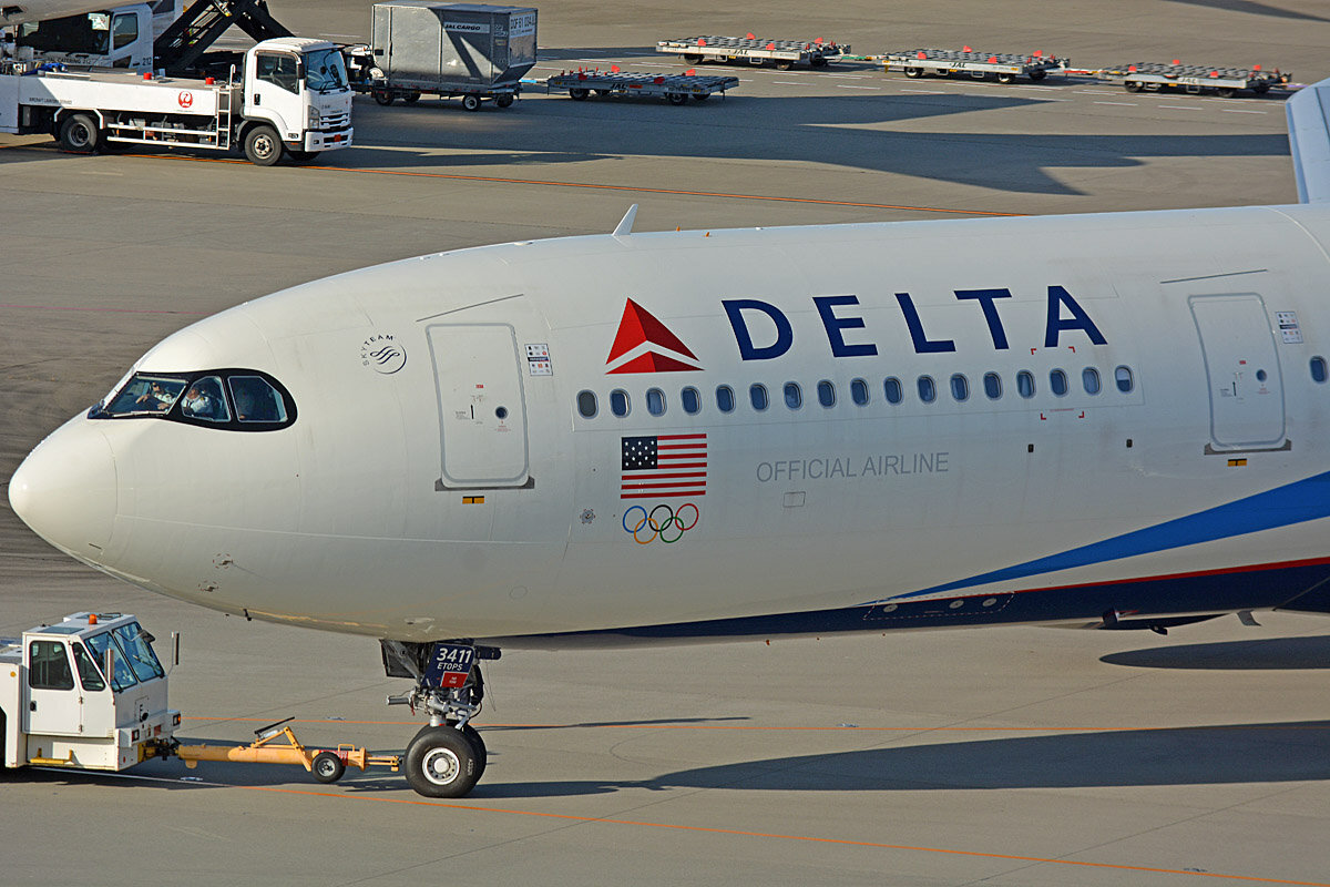 N411DX A330-900 Delta 「TEAM USA」 : Airplane and Weather Diary
