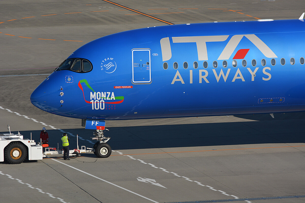 EI-IFF A350-900 ITA Airways (MONZA 100) : Airplane and Weather Diary