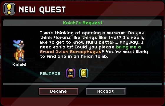 サブクエスト【Koichi's Request】攻略 : Starbound 攻略・データ情報ブログ