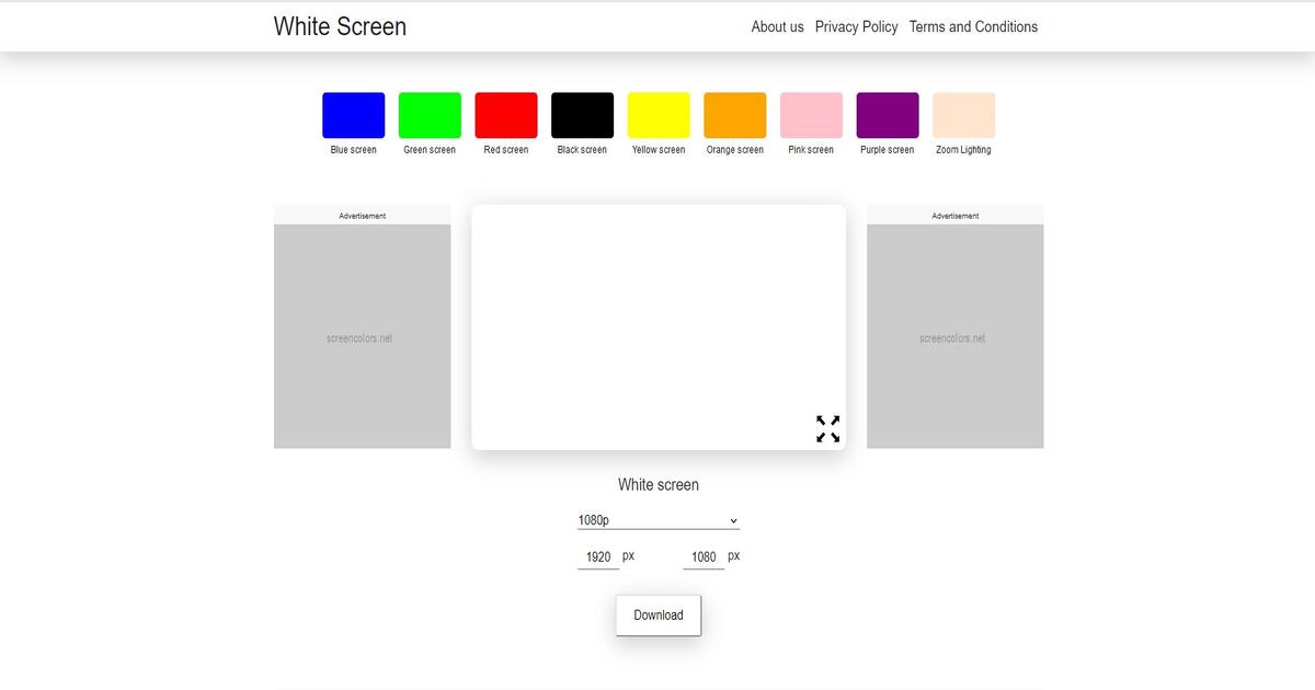 White Screen : White Screen