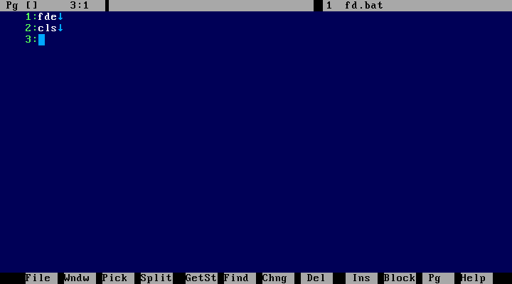 FreeDOSでFD(ファイラー) : wnc develop 記録