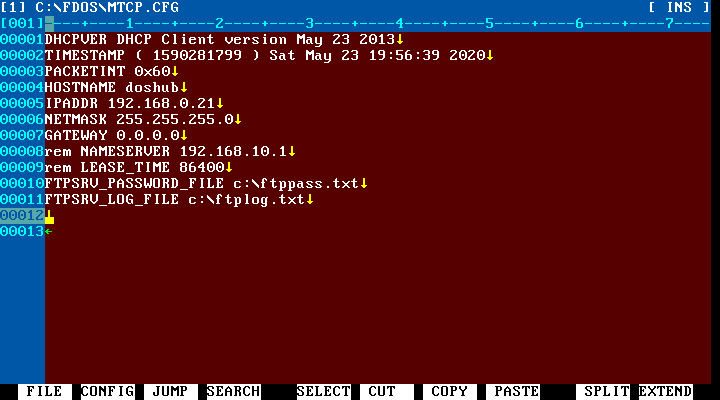 [DOS]VirtualBox上のFreeDOSへFTP接続 : wnc develop 記録