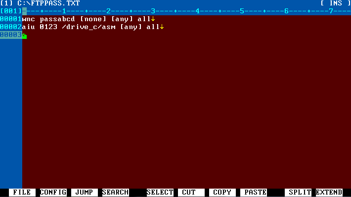 [DOS]VMware Player FreeDOSにホストからFTP接続 : wnc develop 記録