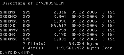 [DOS]VirtualBox上のFreeDOSでramdisk : wnc develop 記録