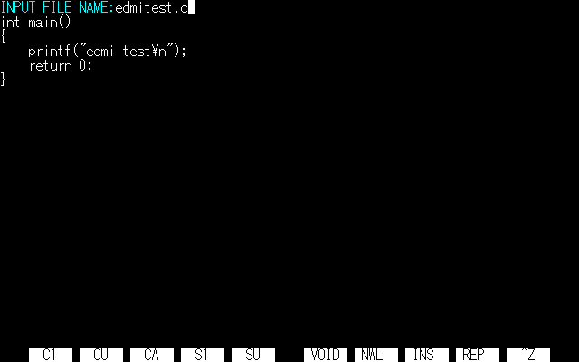 edmi紹介(PC-9801用テキストエディタ) : wnc develop 記録