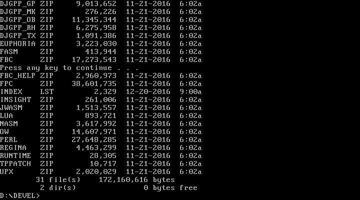 [DOS][C]VirtualBox上のFreeDOSでC言語 : wnc develop 記録