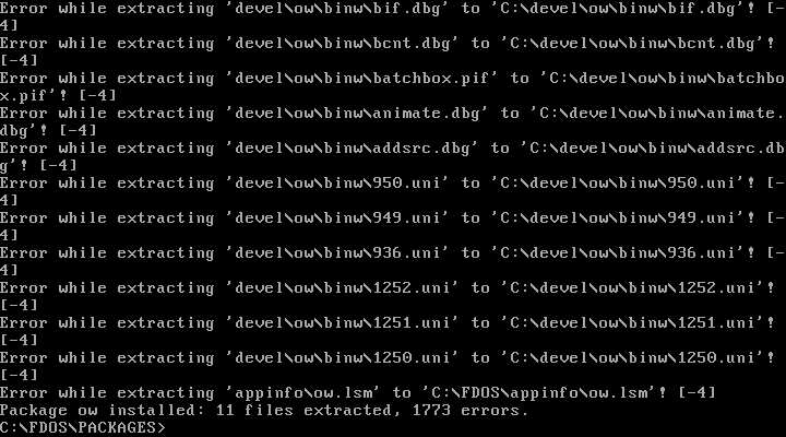 [DOS][C]VirtualBox上のFreeDOSでC言語 : wnc develop 記録