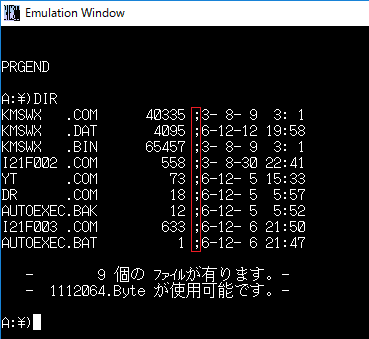 [DOS][ASM]12-GR-DOS 補正3 : wnc develop 記録