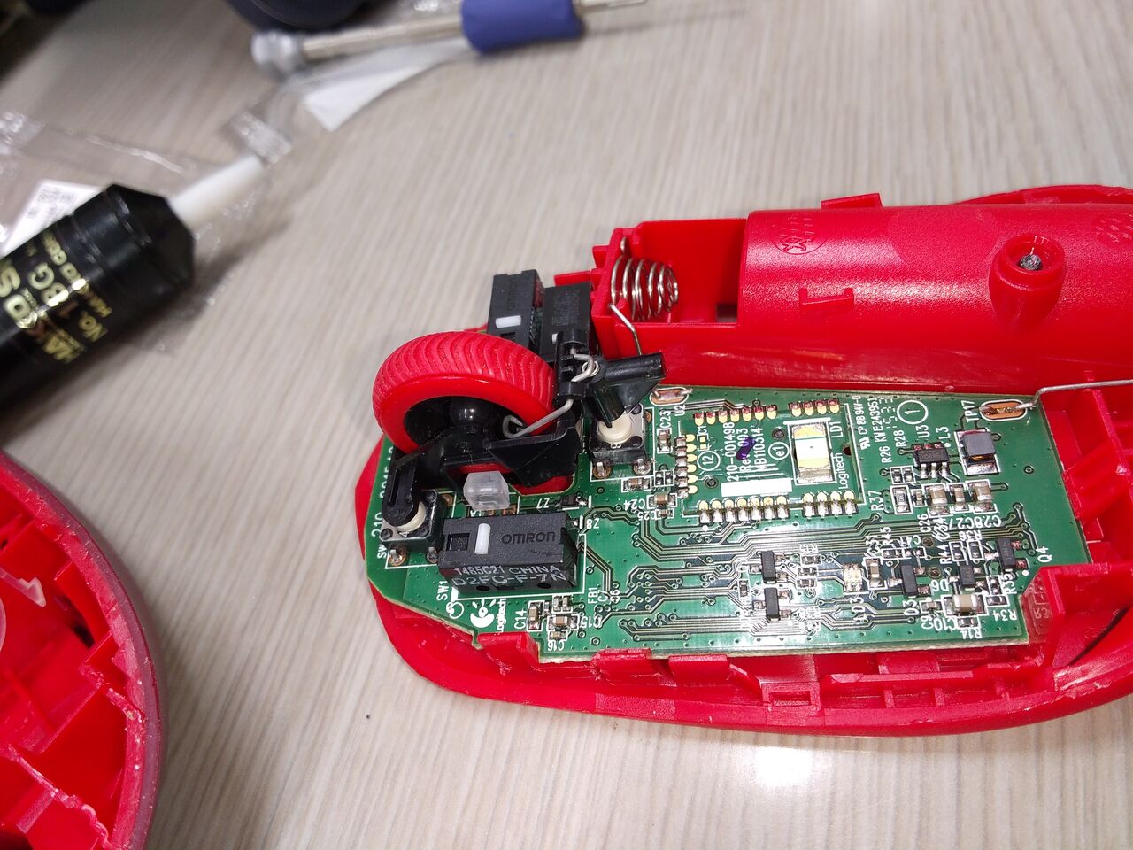 [修理]マウスのボタン交換 : wnc develop 記録