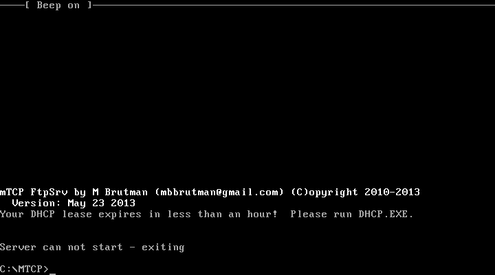 [DOS]VirtualBox上のFreeDOSへFTP接続 : wnc develop 記録