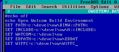 [DOS][C]VirtualBox上のFreeDOSでC言語 : wnc develop 記録