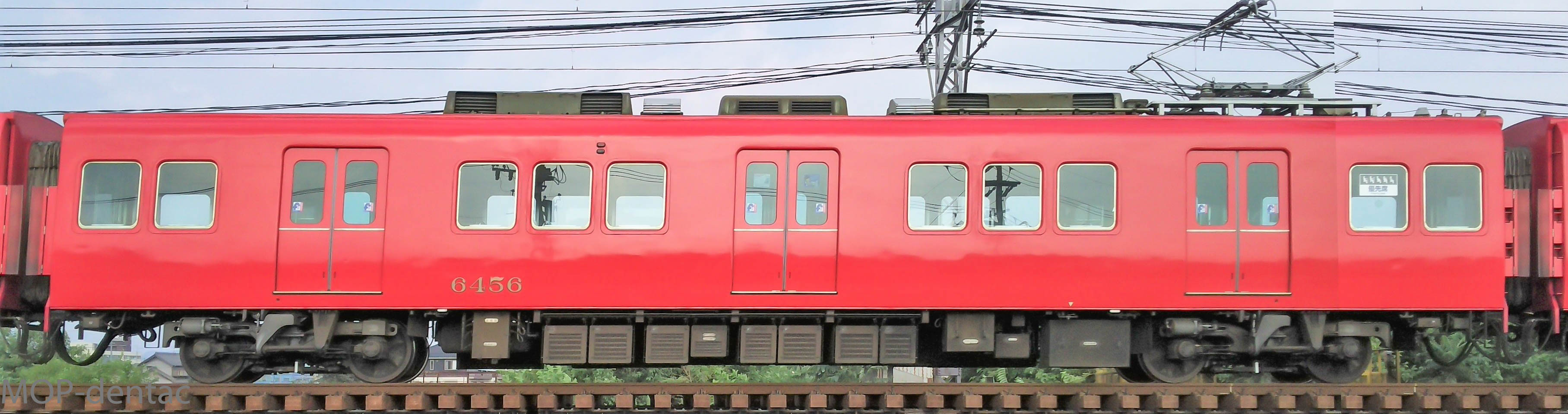 名鉄6500系6406F 海側 : Made of 紙