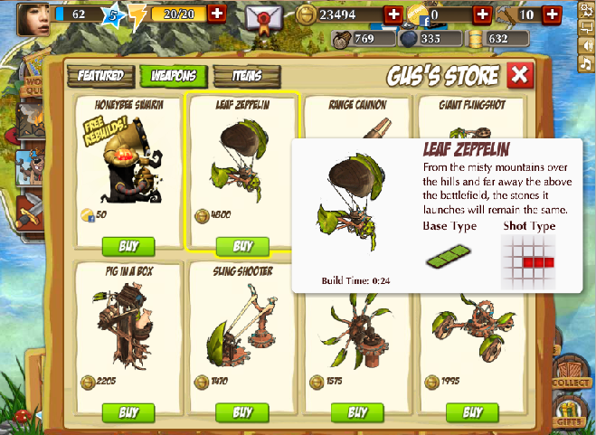 【Row Sham Bow】武器を組み合わせて攻撃し、村の平和を取り戻そう！「Woodland Heroes」 : こんなゲームで遊んでみたよ。