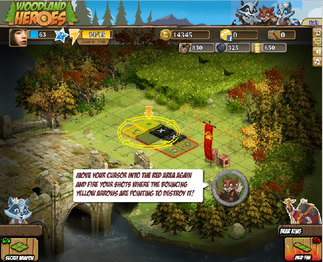 【Row Sham Bow】武器を組み合わせて攻撃し、村の平和を取り戻そう！「Woodland Heroes」 : こんなゲームで遊んでみたよ。