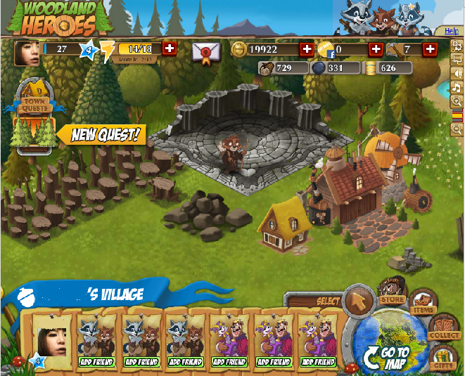 【Row Sham Bow】武器を組み合わせて攻撃し、村の平和を取り戻そう！「Woodland Heroes」 : こんなゲームで遊んでみたよ。